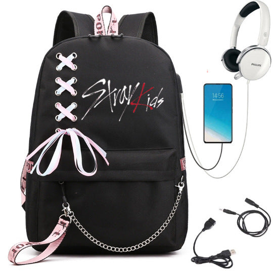 SKZ Large Capacity Backpack Schoolbag – TTAesthetic