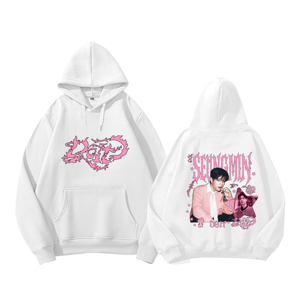 SKZ Do It Logo Printed Fleece Hoodie – TTAesthetic