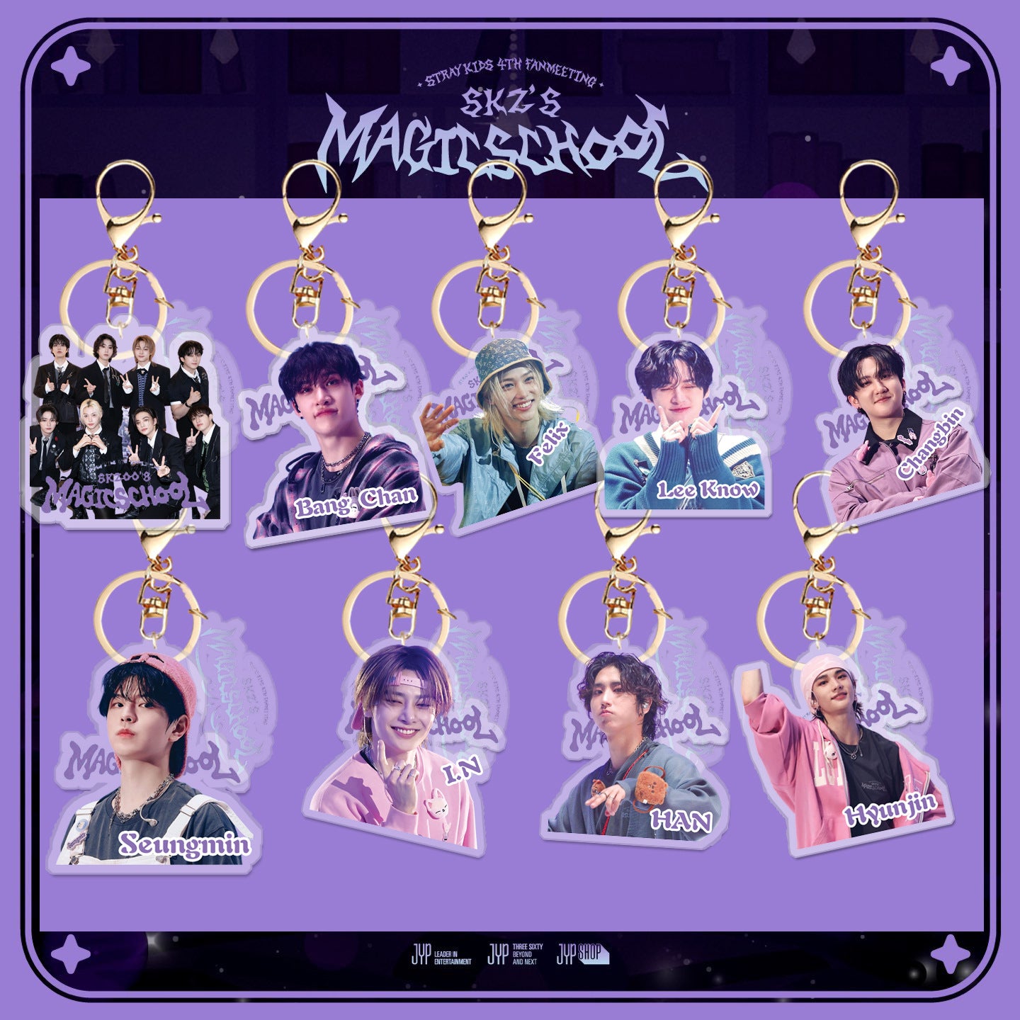 SKZ MAGIC SCHOOL Acrylic Keychain Pendant – TTAesthetic