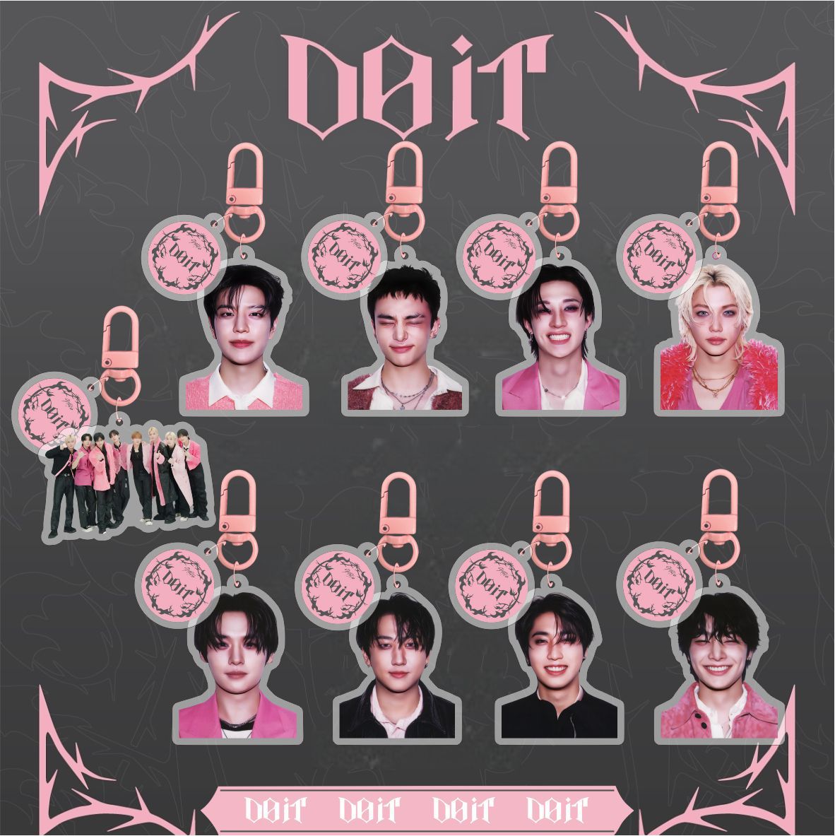 SKZ Album Keychain Bag Pendant – TTAesthetic